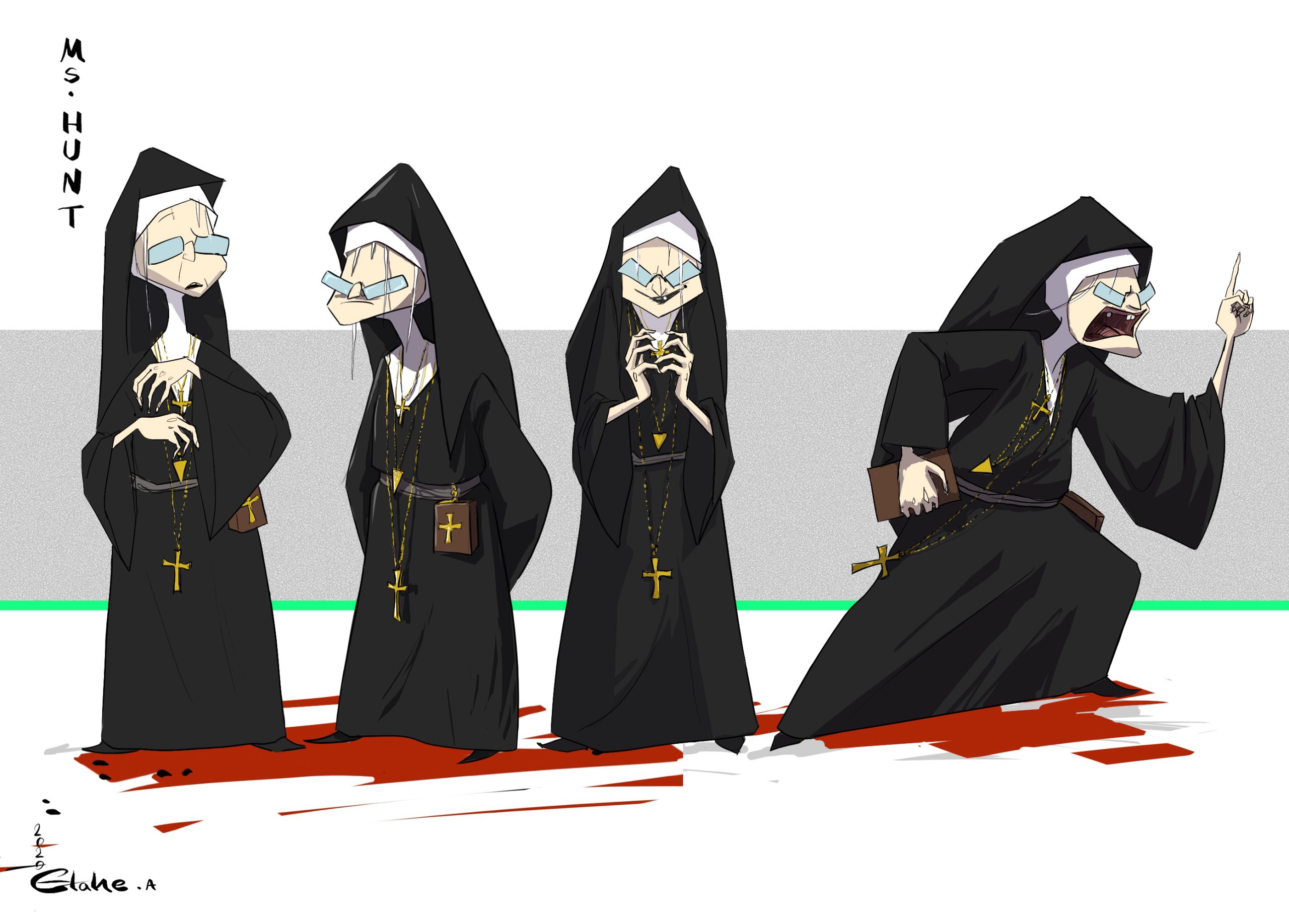 Character Design – Ms. Hunt – Elahe Afroozan